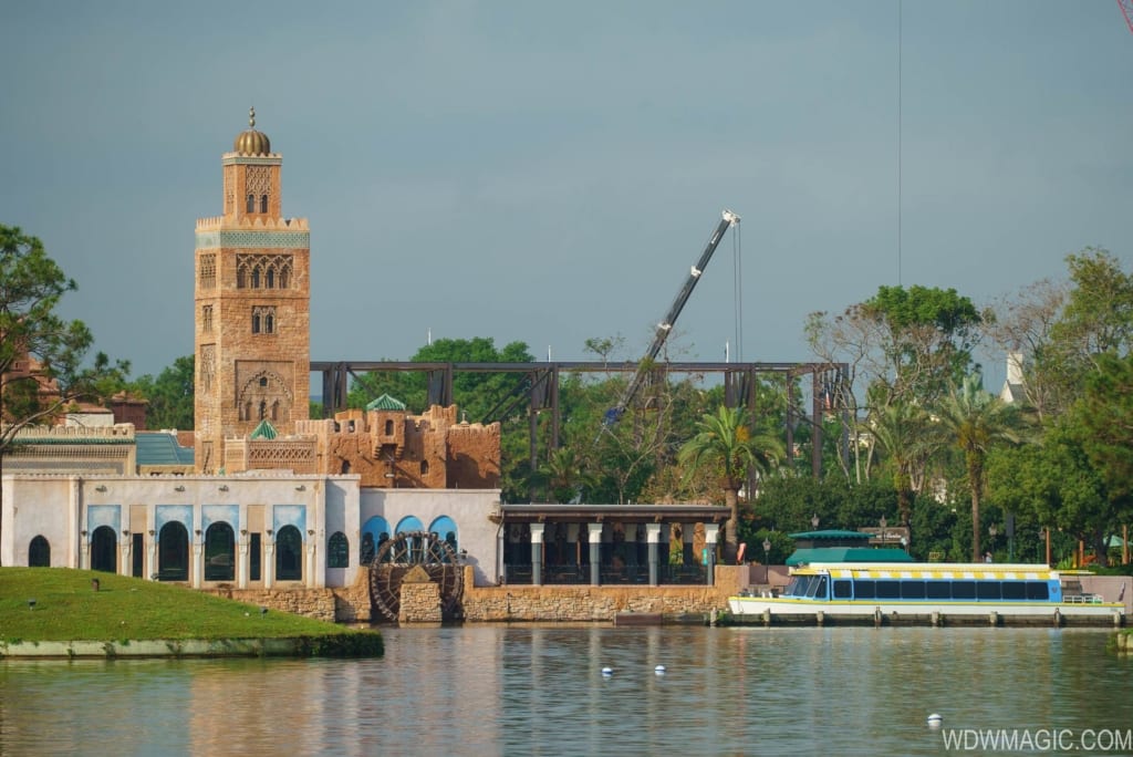 PHOTOS: Steel Frame for Ratatouille Attraction Building in Epcot Visible