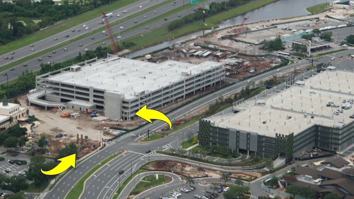 PHOTOS: Construction for Pedestrian Bridge Starts in Disney Springs