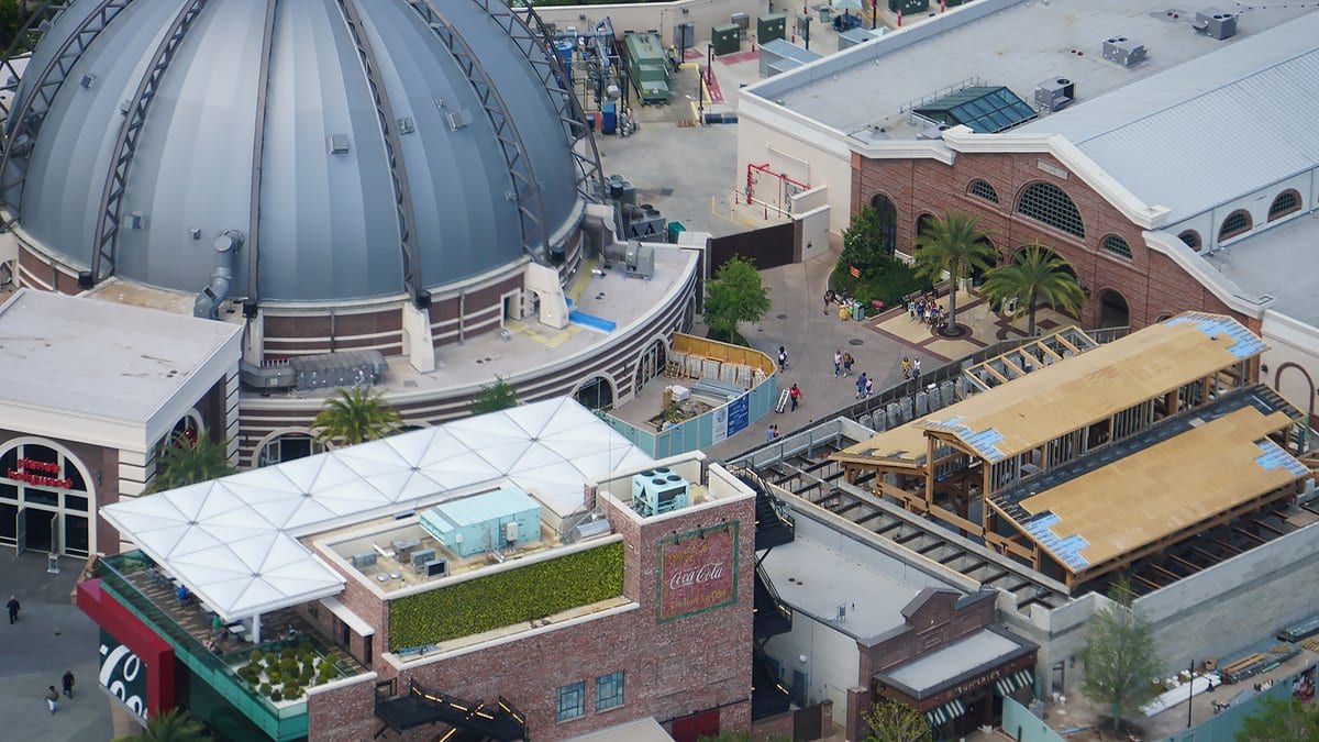 PHOTOS: Construction for Pedestrian Bridge Starts in Disney Springs