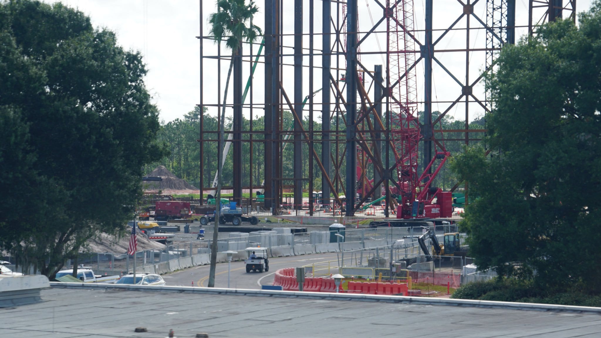 PHOTOS: Guardians of the Galaxy Coaster Construction Progress August 2018