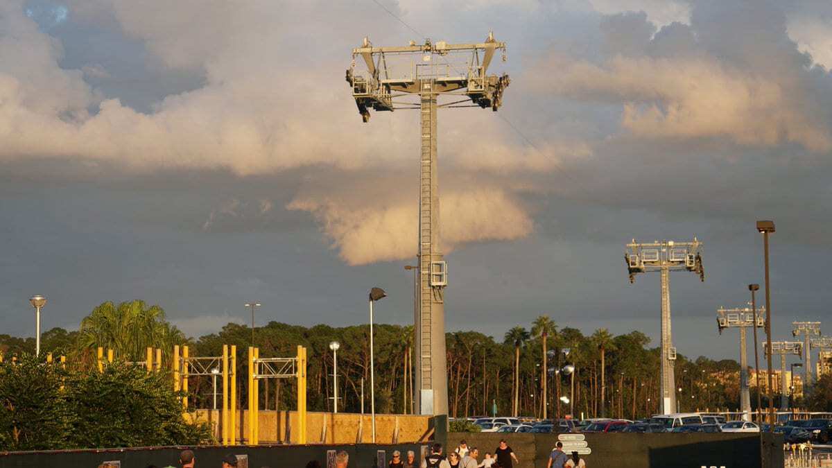 PHOTOS: First Disney Skyliner Cables Installed - Construction Update ...