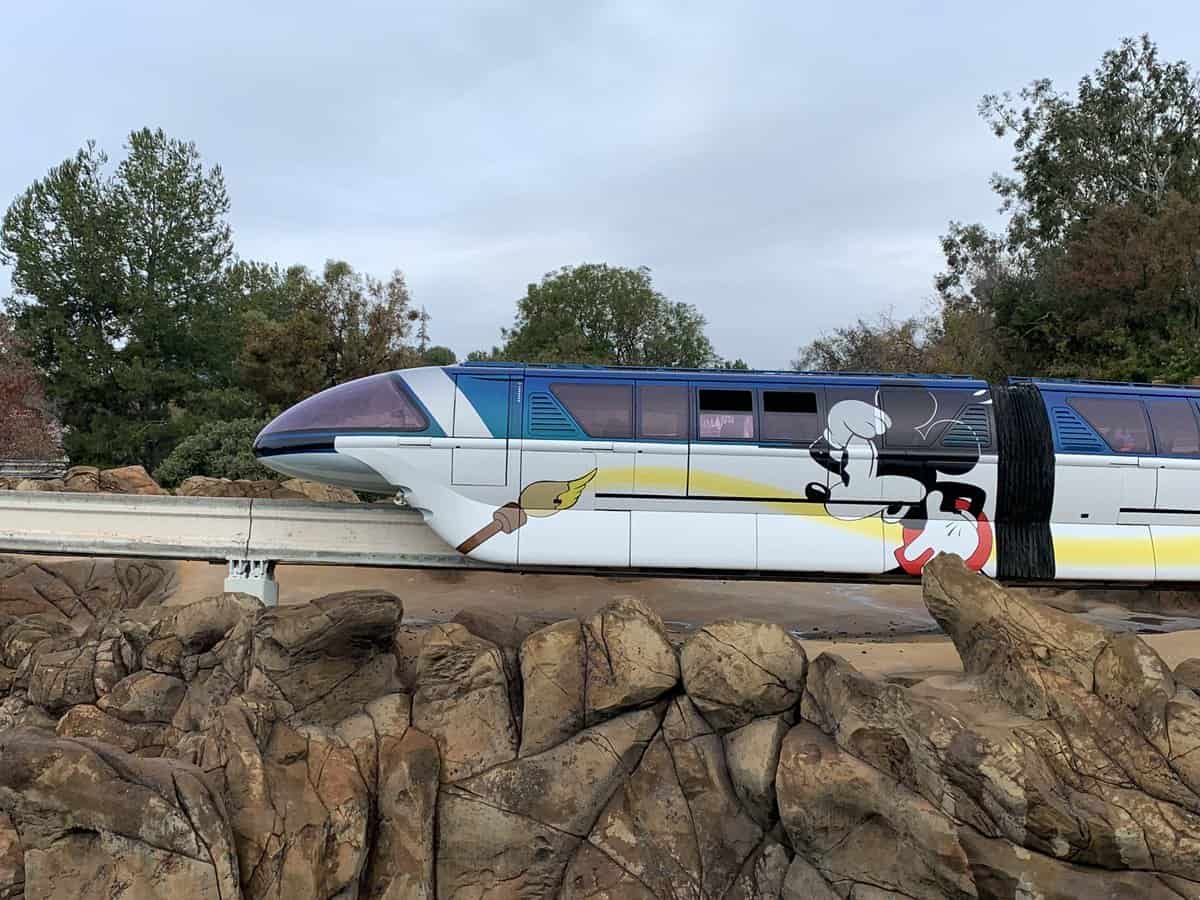 A Second Mickey Mouse Monorail Debuts in Disneyland 90th Anniversary