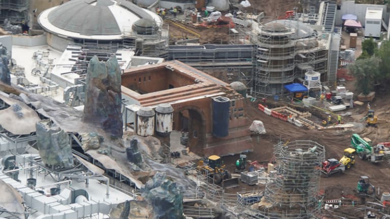 Paving Started in Star Wars Galaxy's Edge Construction Update April 2019