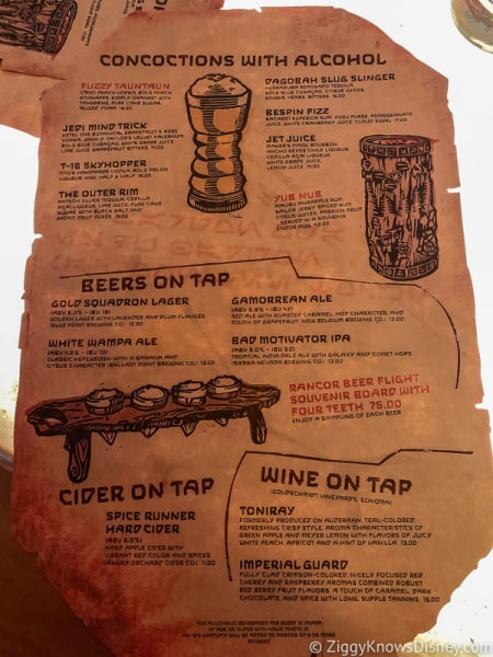 Oga's Cantina - Menu, Review, Reservations | Star Wars Galaxy's Edge
