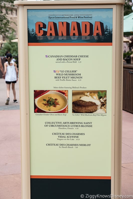 REVIEW: Canada - 2019 Epcot Food and Wine Festival | Menu, Prices