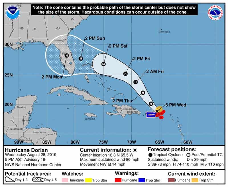 Hurricane Dorian Heading for Walt Disney World - What to Do for a Storm