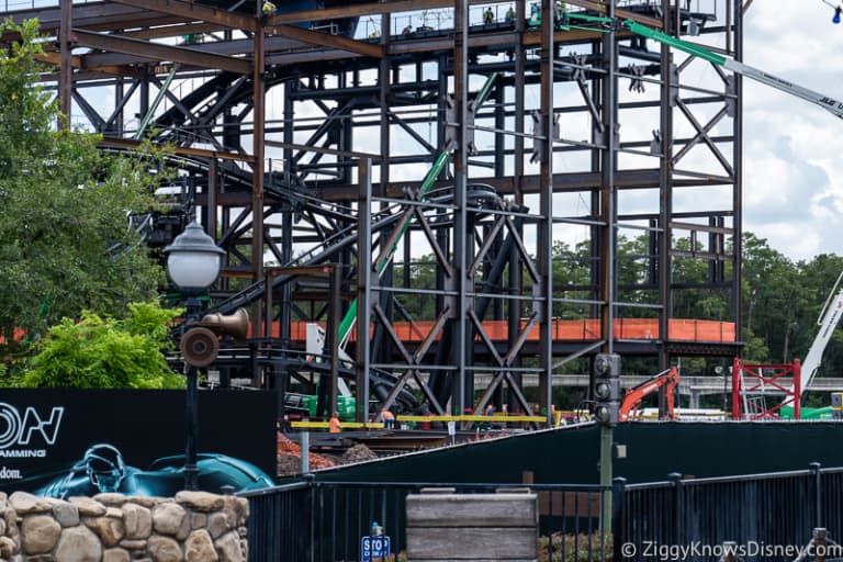 TRON Roller Coaster Construction Update February 2020