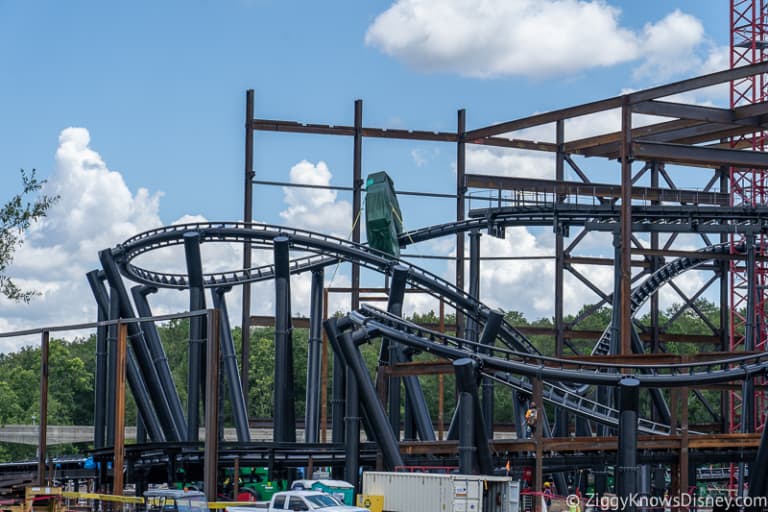 TRON Roller Coaster Construction Update February 2020