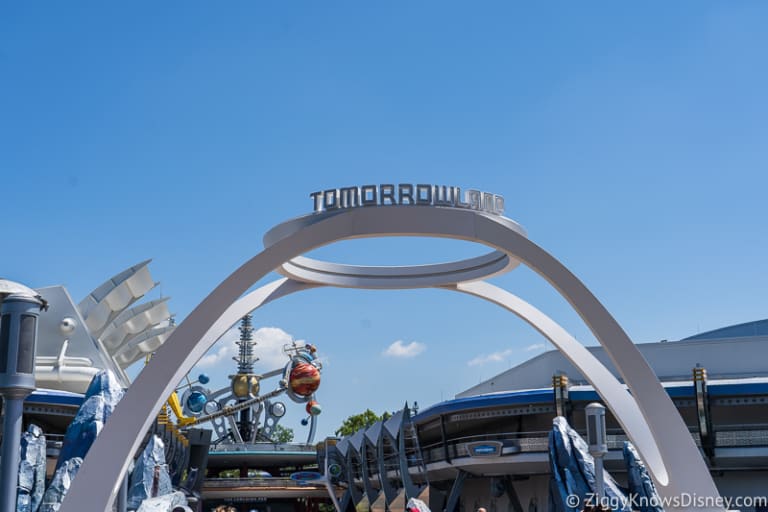 New Tomorrowland Sign Installed in Magic Kingdom with New Style