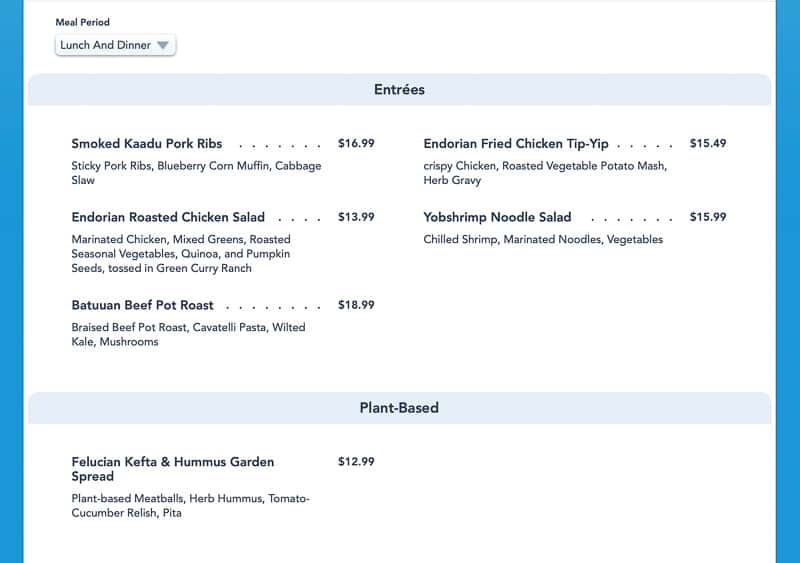 Docking Bay 7 Food and Cargo - Menu, Review | Star Wars Galaxy's Edge