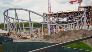 TRON Roller Coaster Construction Update February 2020