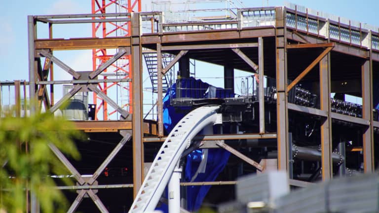 TRON Roller Coaster Construction Update February 2020