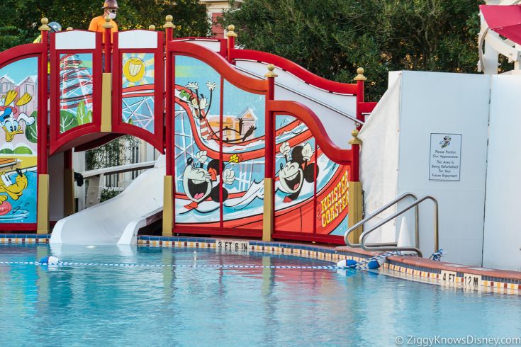 Mickey and Friends Refurbishment at Boardwalk Luna Park Pool