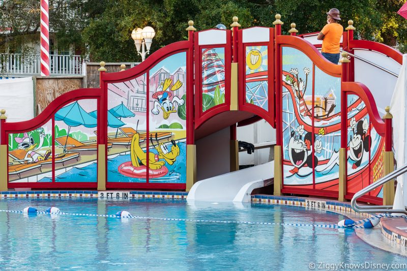 Mickey and Friends Refurbishment at Boardwalk Luna Park Pool