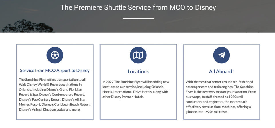Sunshine Flyer Airport Shuttle to Disney World | Pricing, Info & FAQs