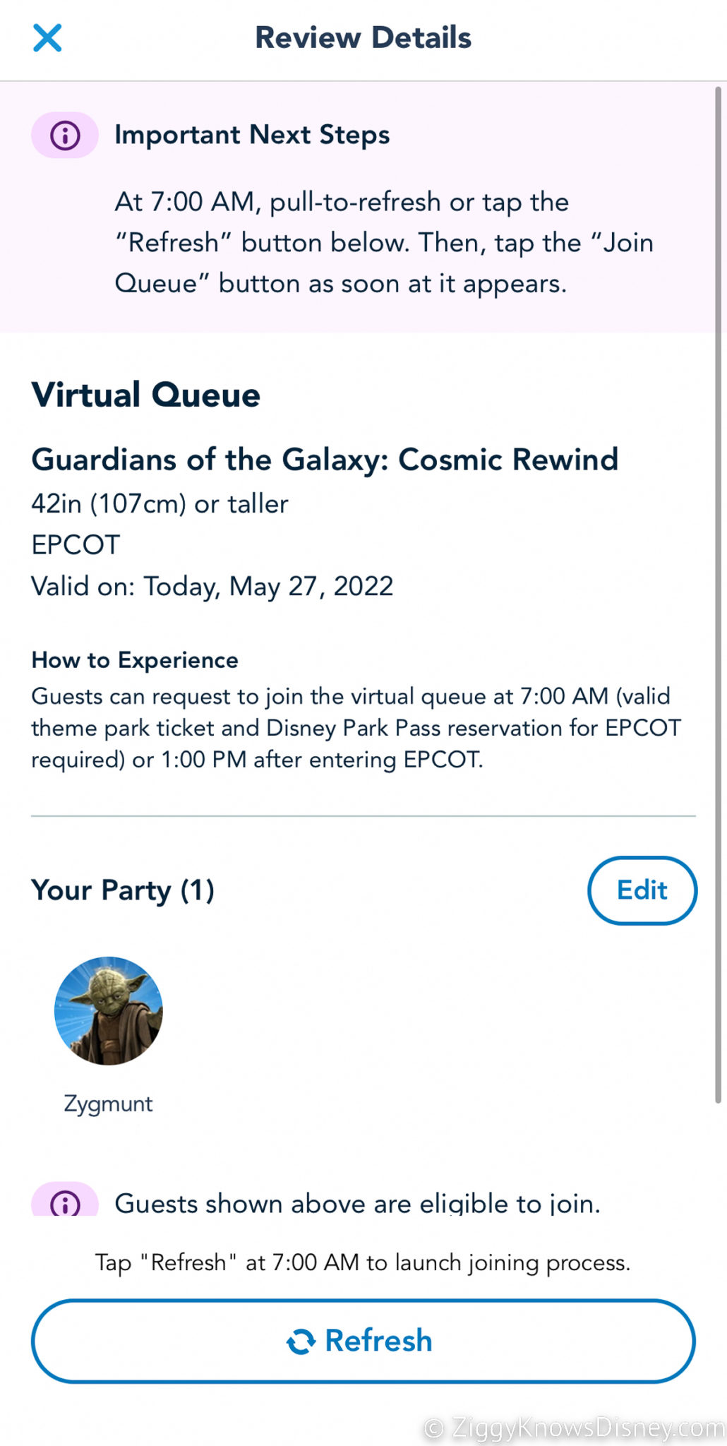 How to Ride Guardians of the Galaxy: Cosmic Rewind | Virtual Queue ...