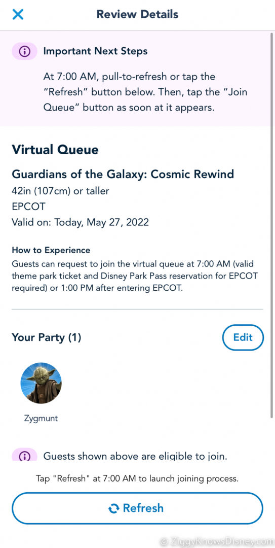 How to Ride Guardians of the Galaxy: Cosmic Rewind | Virtual Queue & Boarding Pass