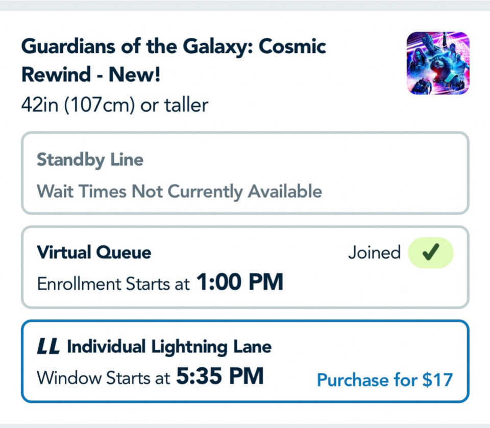 How to Ride Guardians of the Galaxy: Cosmic Rewind | Virtual Queue ...