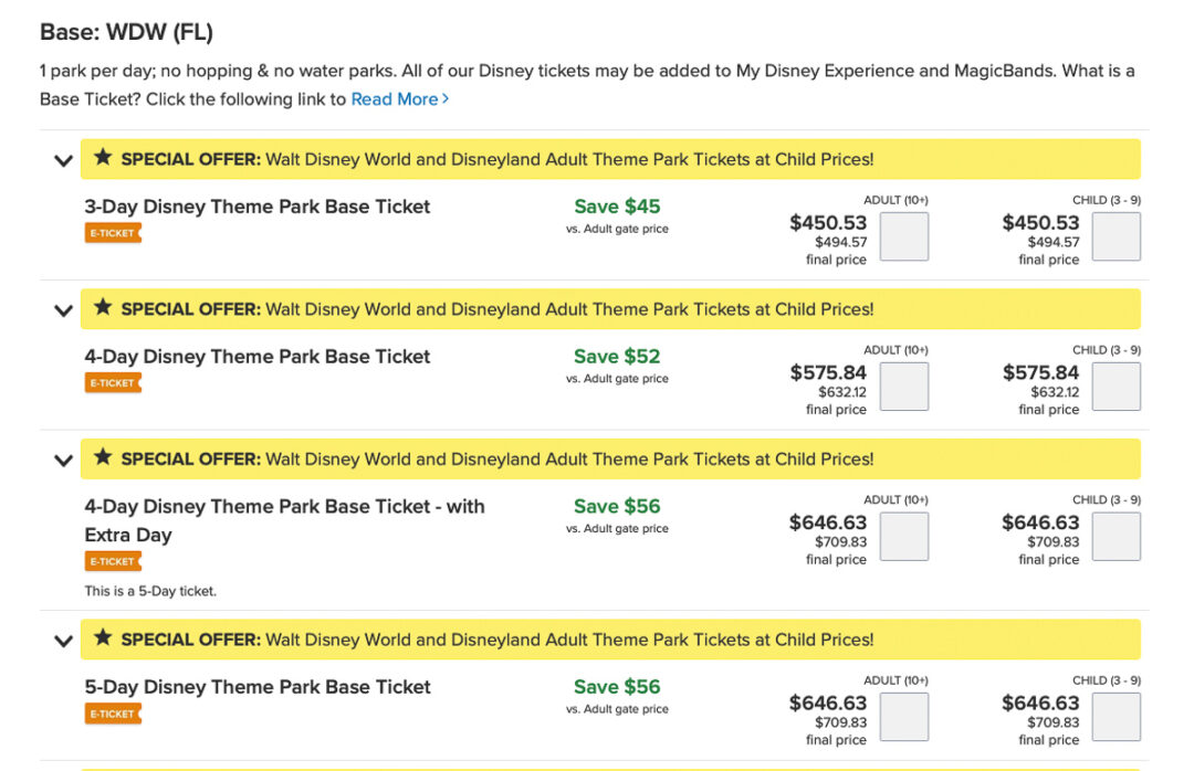 Discount Disney World Tickets | Cheapest Tickets in 2026
